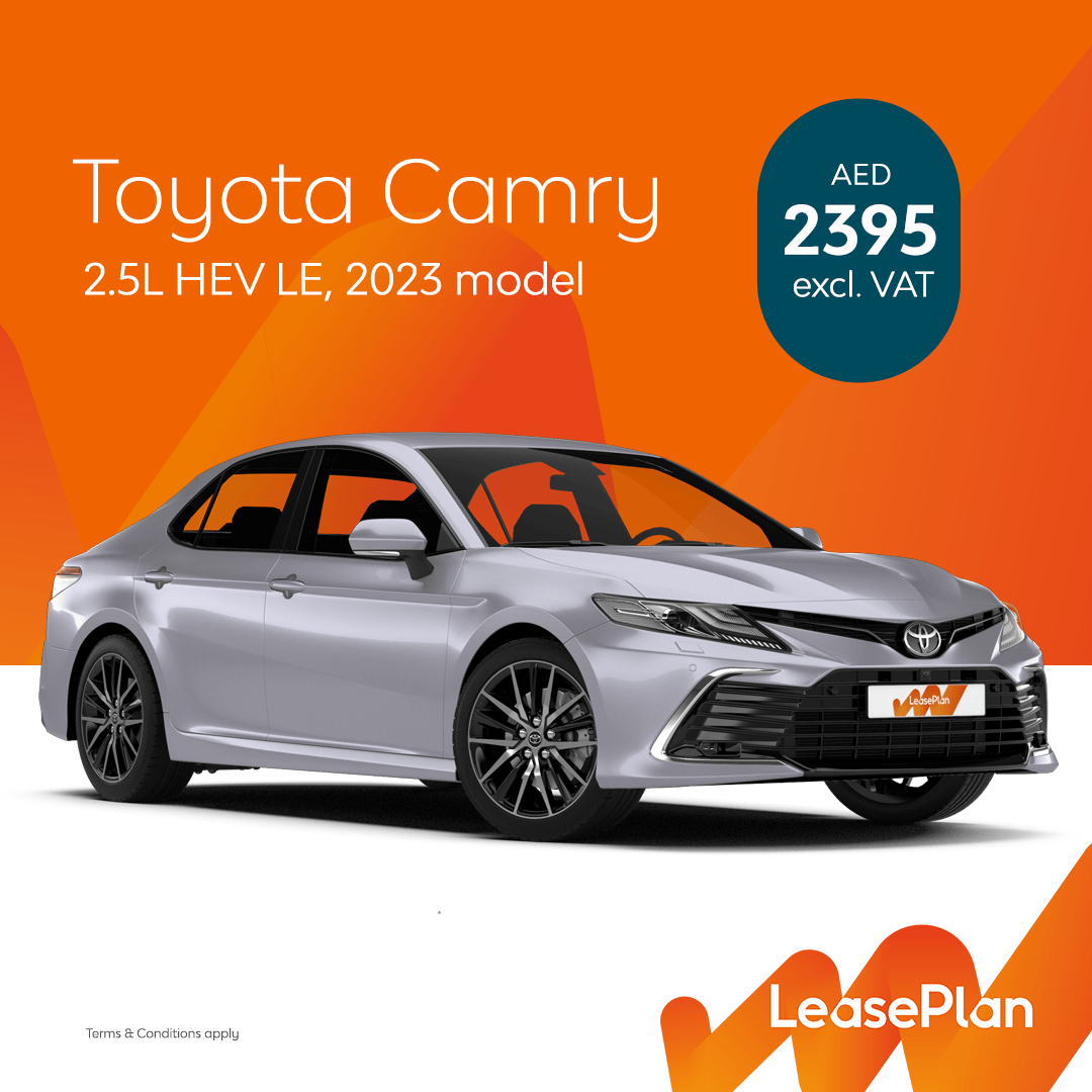 Business Lease Offer-ToyotaCamry | LeasePlan United Arab Emirates